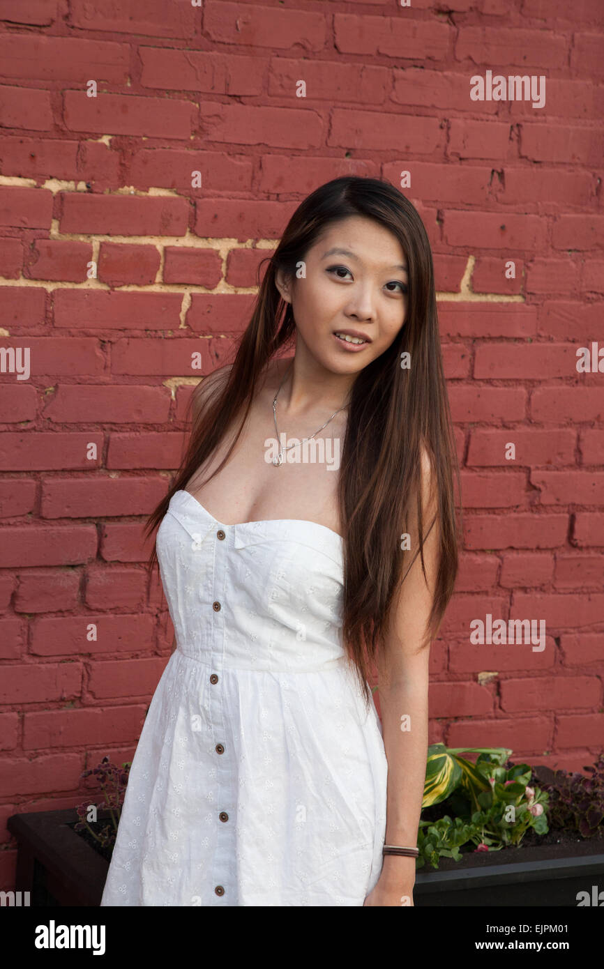Asian woman smile hi-res stock photography and images - Alamy