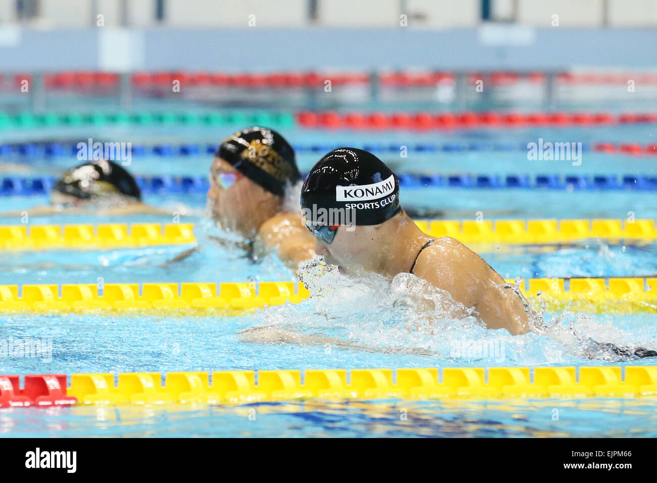 Tatsumi International Swimming Pool, Tokyo, Japan. 30th Mar, 2015. (L ...