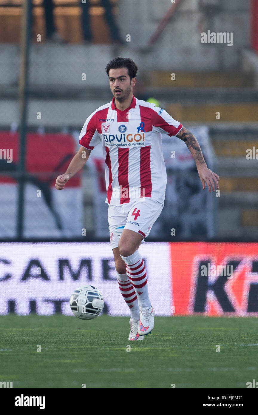 Vicenza, Italy. 28th Mar, 2015. Federico Moretti (Vicenza) Football ...