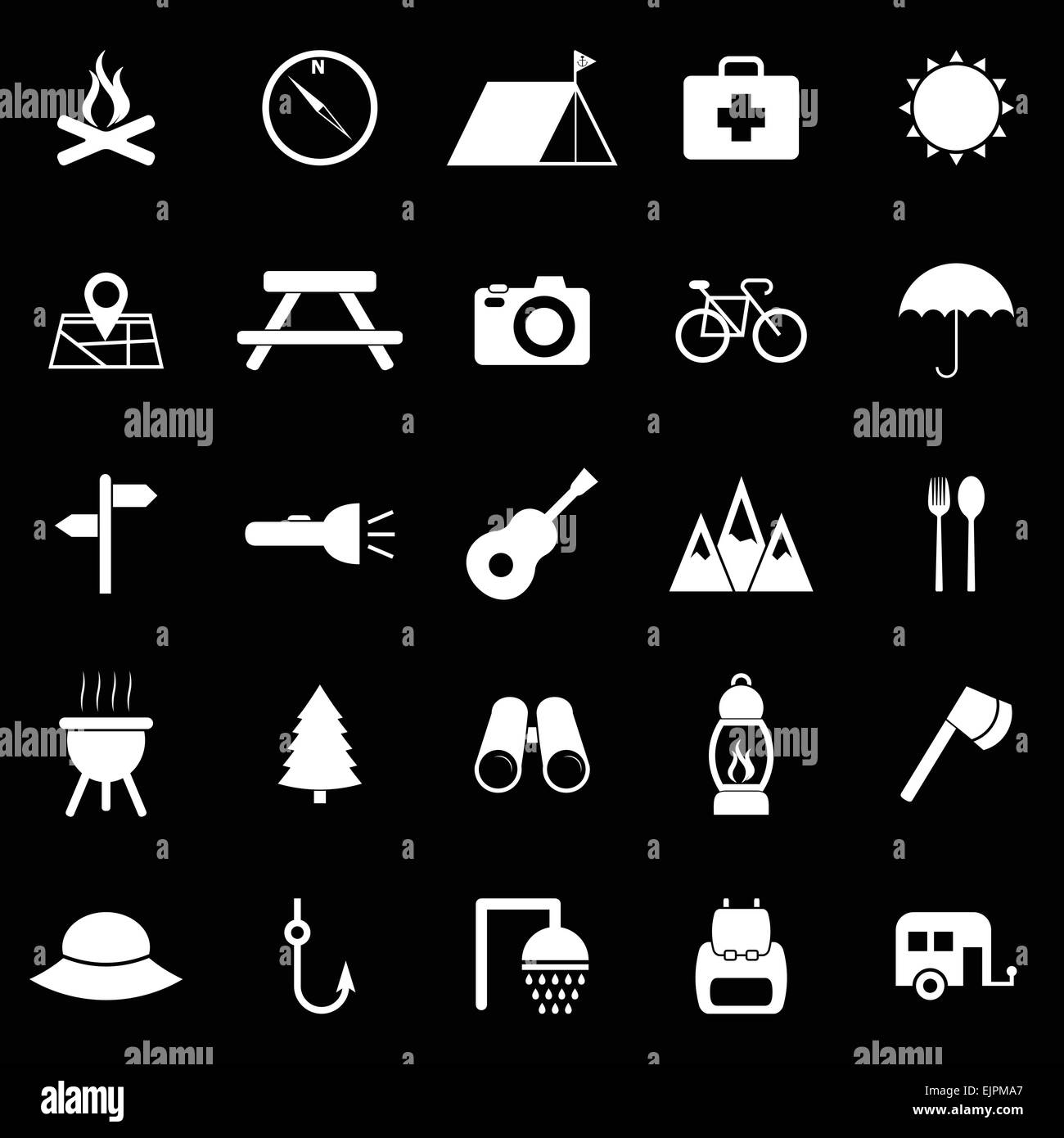 Fire and water on black background Stock Vector Images - Alamy