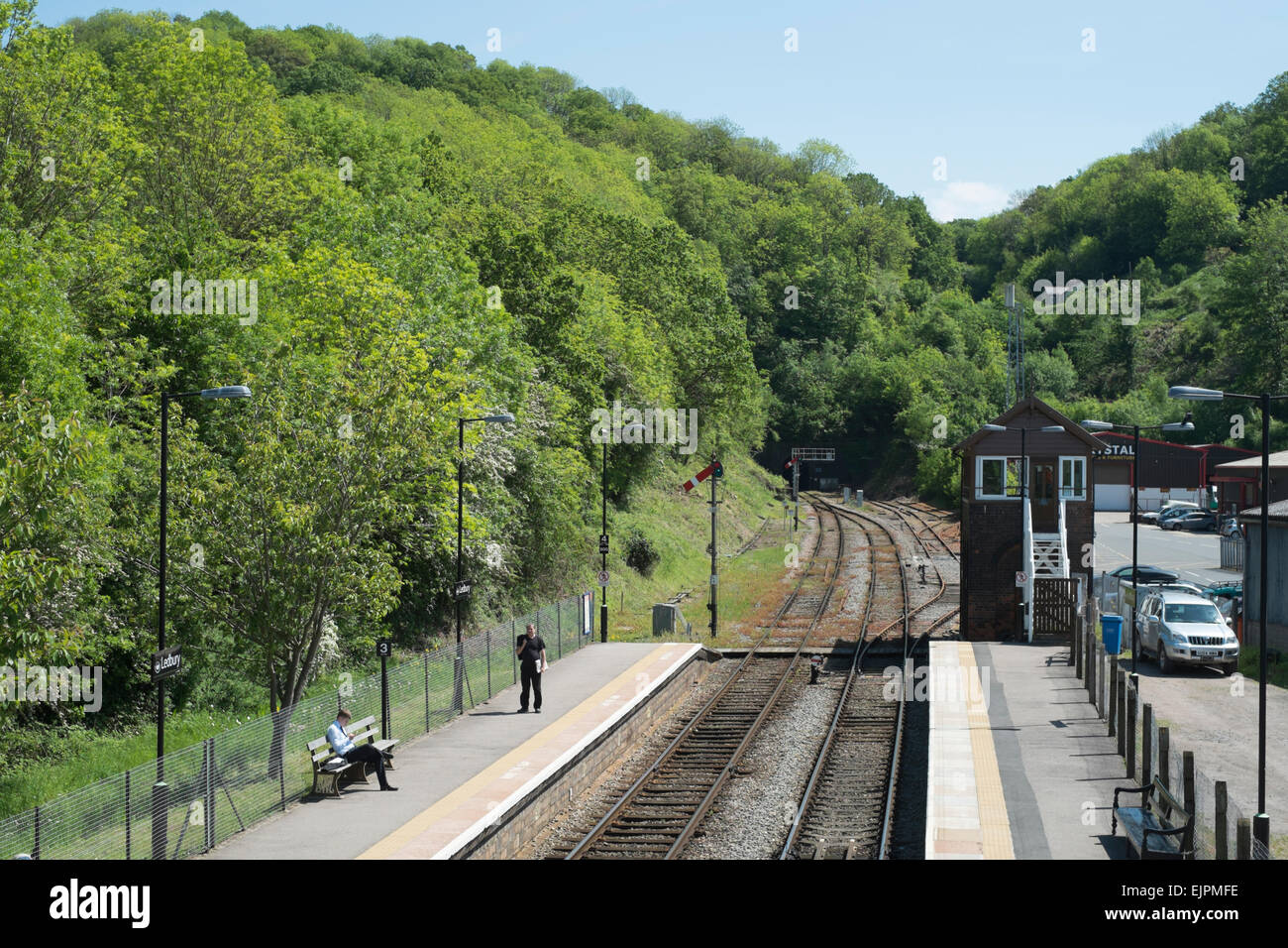 The railway station at Ledbury Stock Photo - Alamy