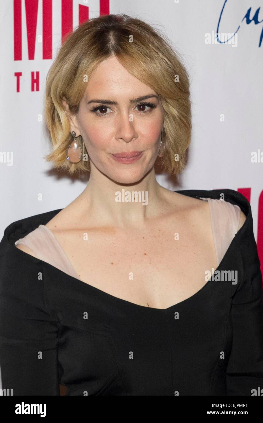 New York, NY, USA. 30th Mar, 2015. Sarah Paulson at arrivals for MCC ...