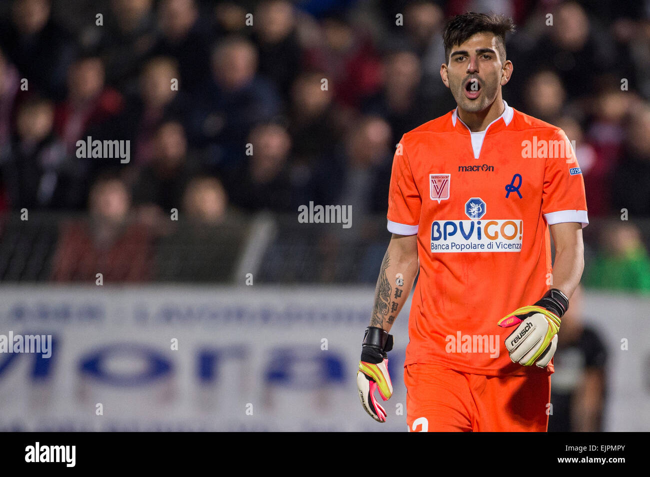 Vicenza, Italy. 28th Mar, 2015. Mauro Vigorito (Vicenza) Football ...