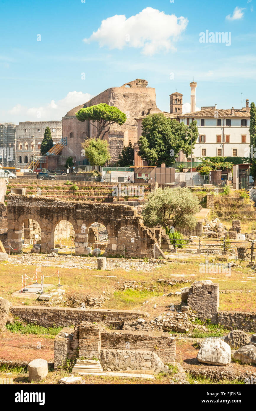 Ruins of the Roman Forum Stock Photo - Alamy