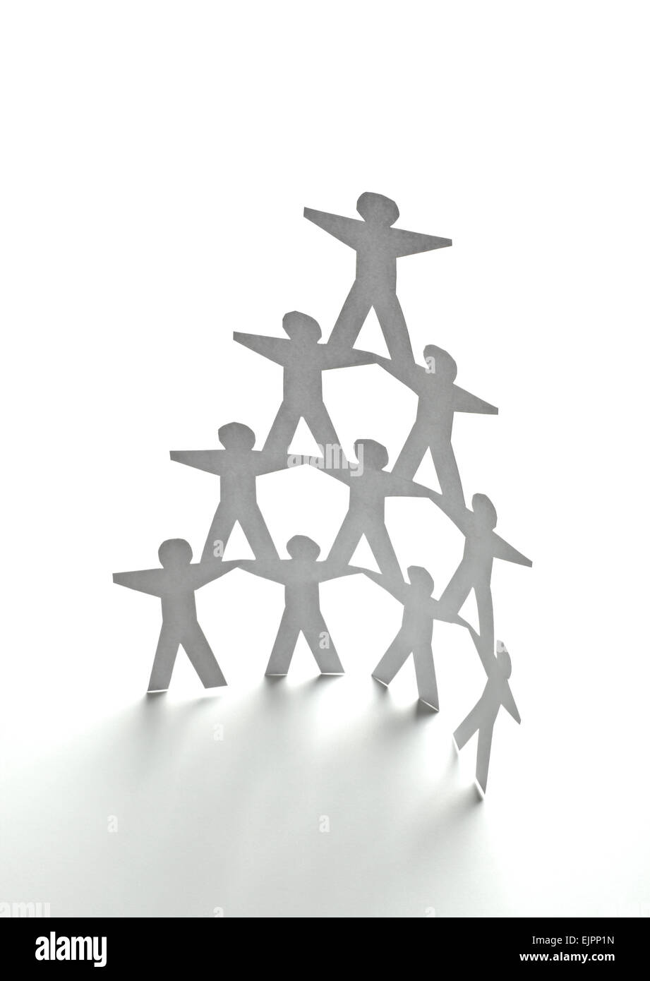 close up of paper people on white background Stock Photo - Alamy