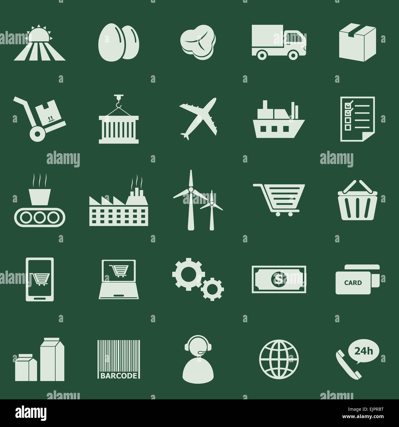 Green logistics supply chain Stock Vector Images - Alamy