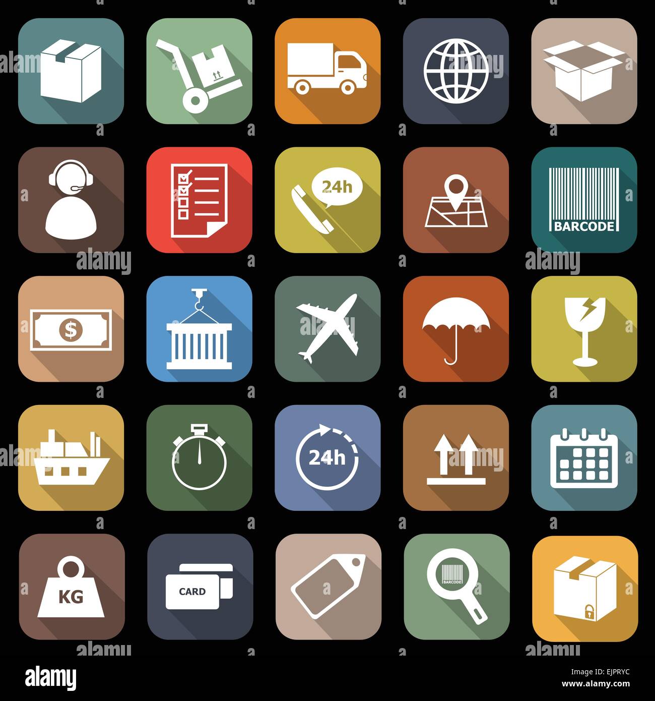 Logistics icons hi-res stock photography and images - Alamy