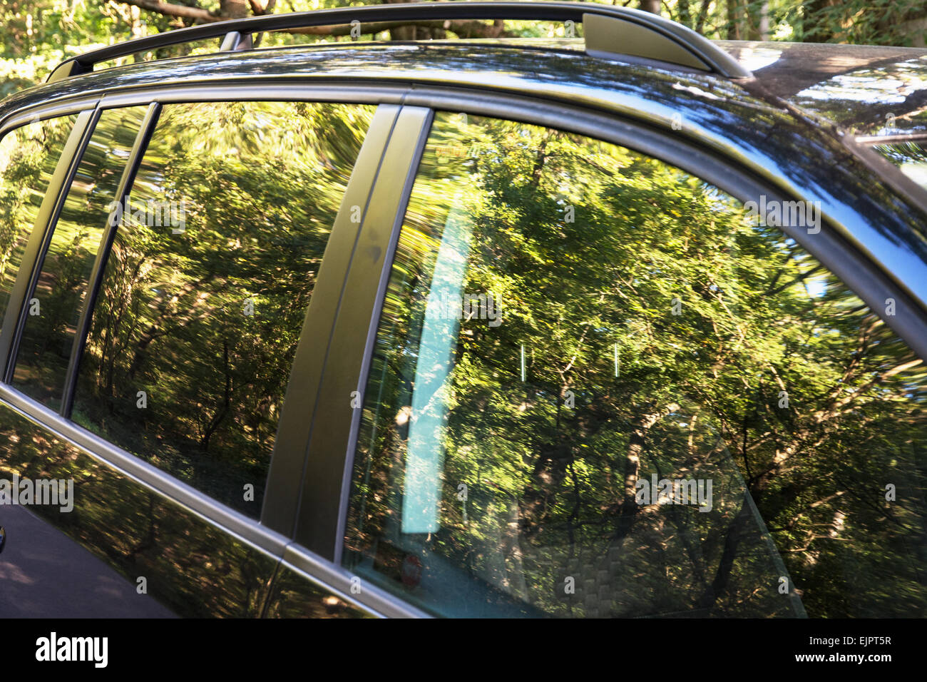 Beautiful natural scene reflected on the car Stock Photo - Alamy