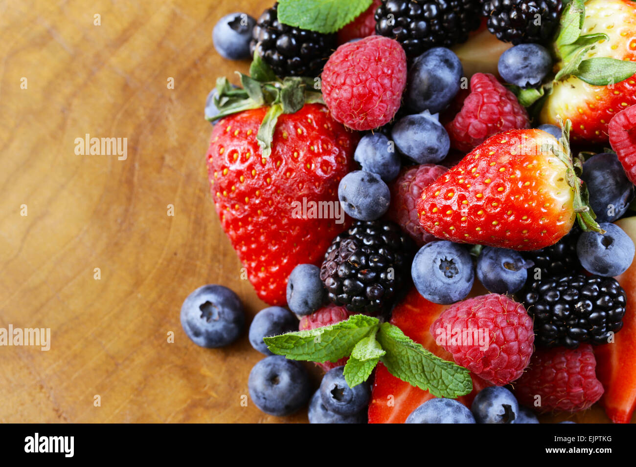 berry assortment - raspberries, blackberries, strawberries, blueberry ...