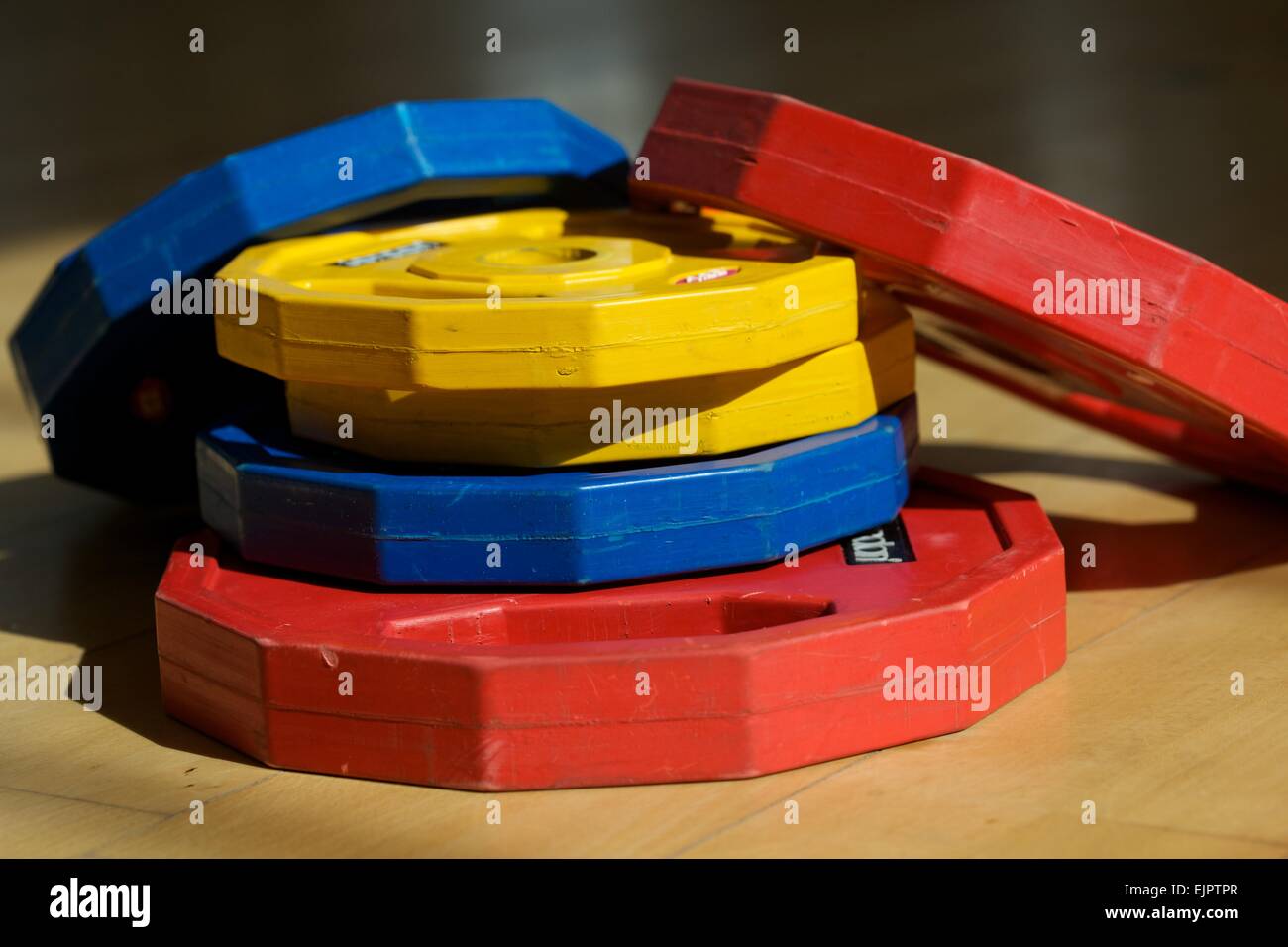 close up shot of gym weights on the floor Stock Photo - Alamy