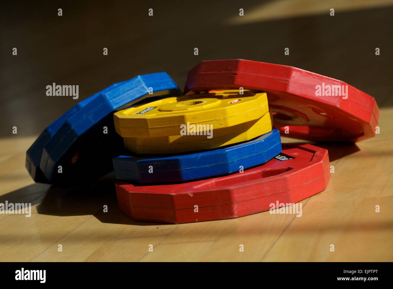 close up shot of gym weights on the floor Stock Photo - Alamy