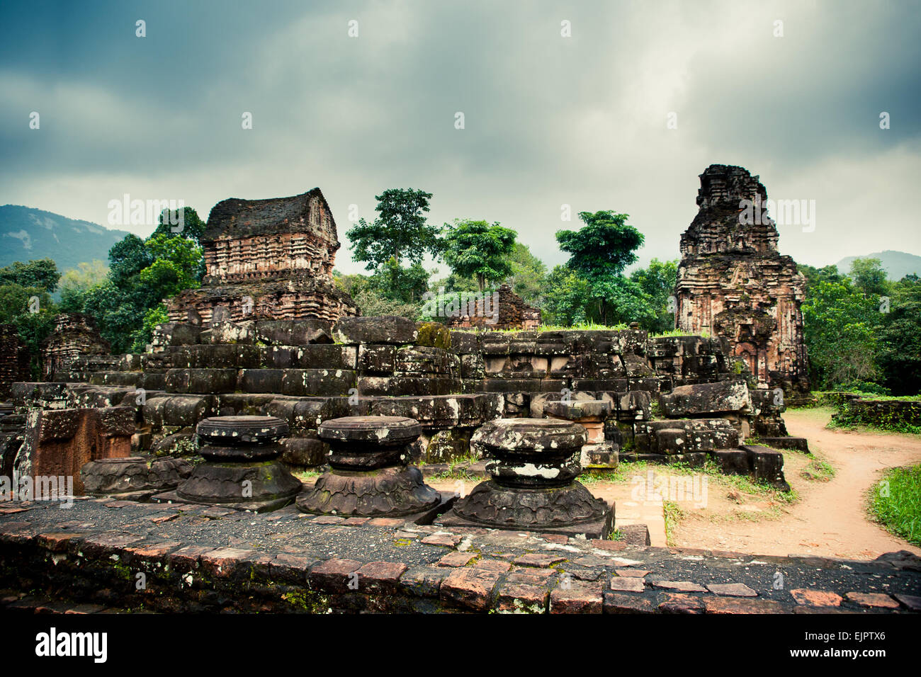 My Son, Ancient Hindu tamples Stock Photo - Alamy