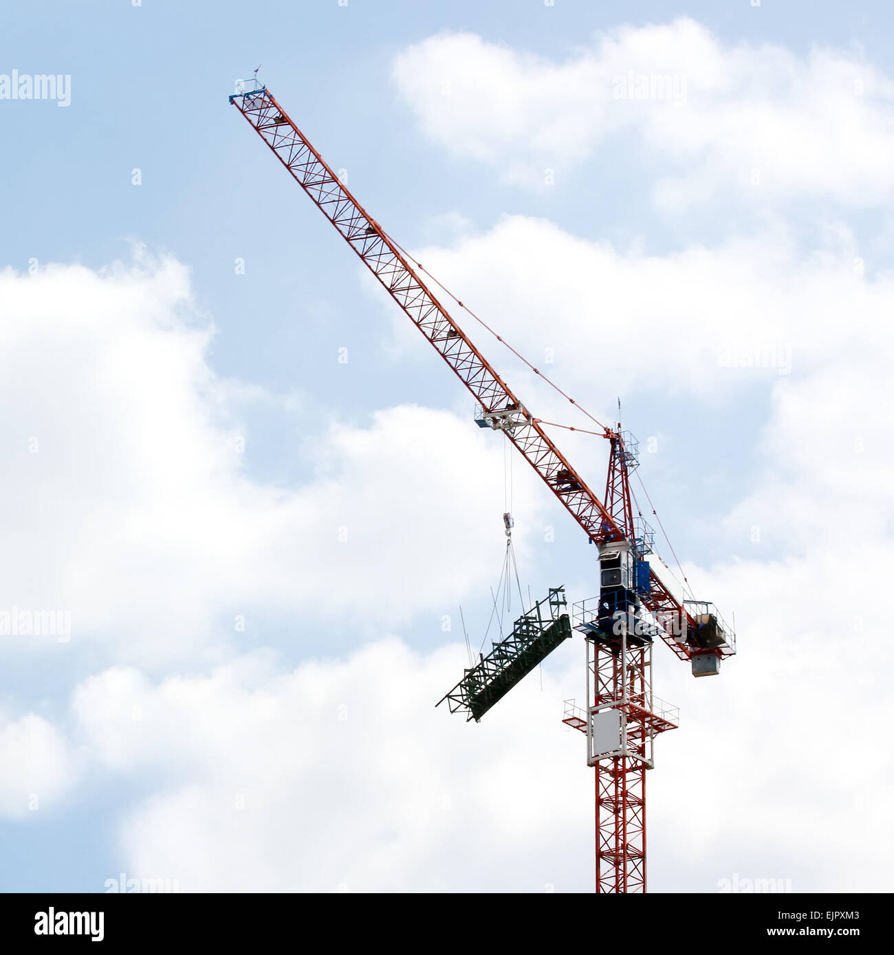 Working crane against beautiful sky Stock Photo - Alamy