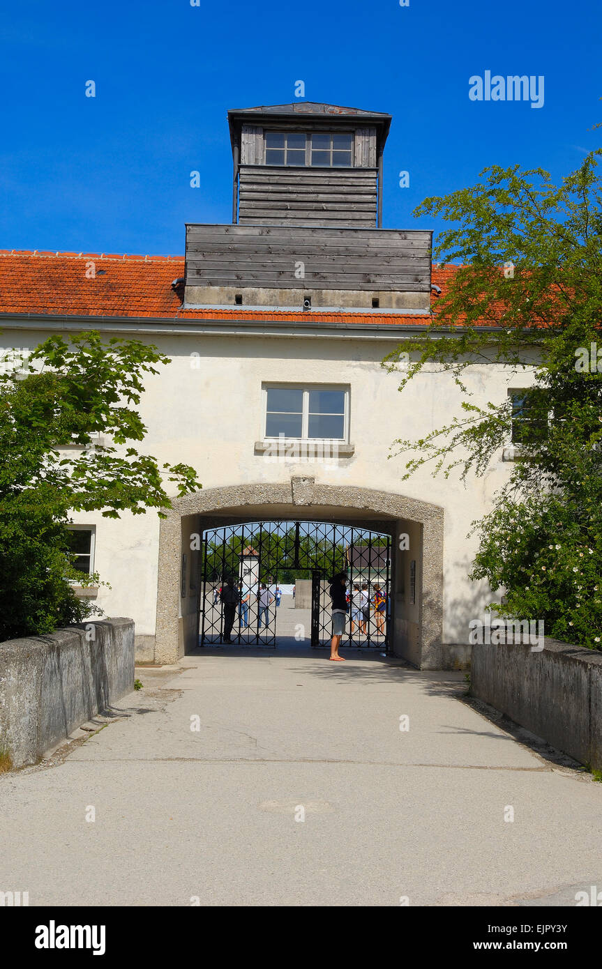 Dachau, Near Munich, Concentration Camp, Memorial Site, Main gate ...