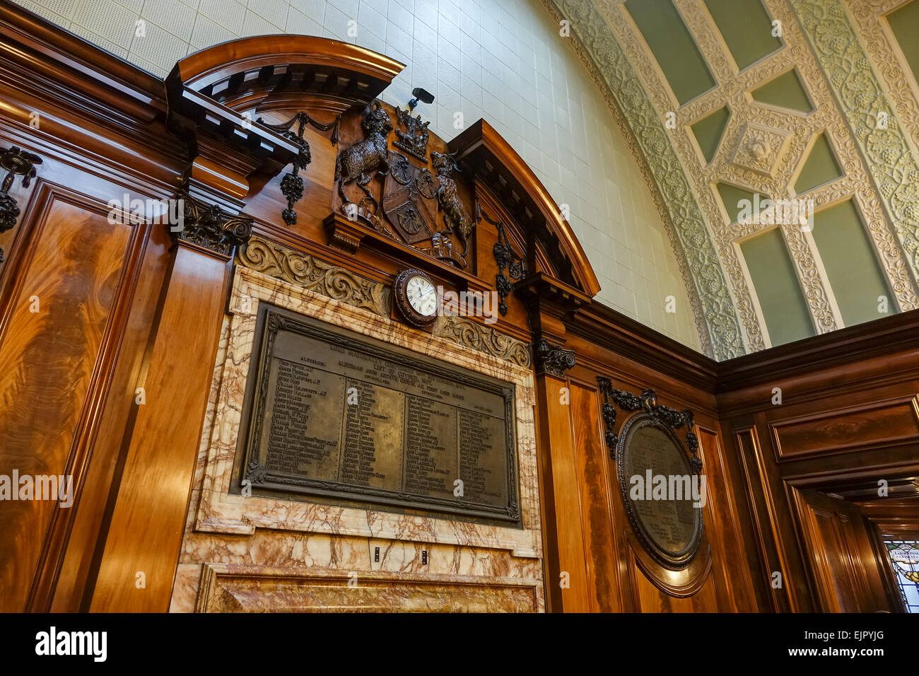 Bradford City Hall, or Town Hall as it's known locally, interior views ...