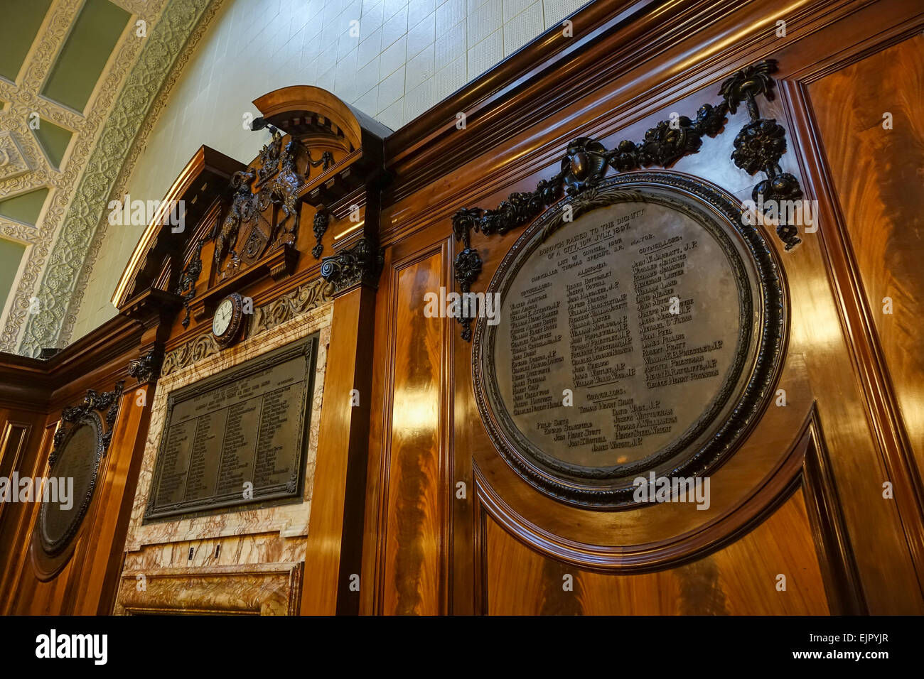 Bradford City Hall, or Town Hall as it's known locally, interior views ...