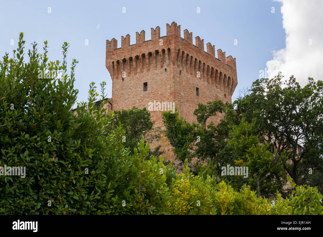 Castle of Gradara, Gradara, Pesaro e Urbino, Marche, Italy Stock Photo ...