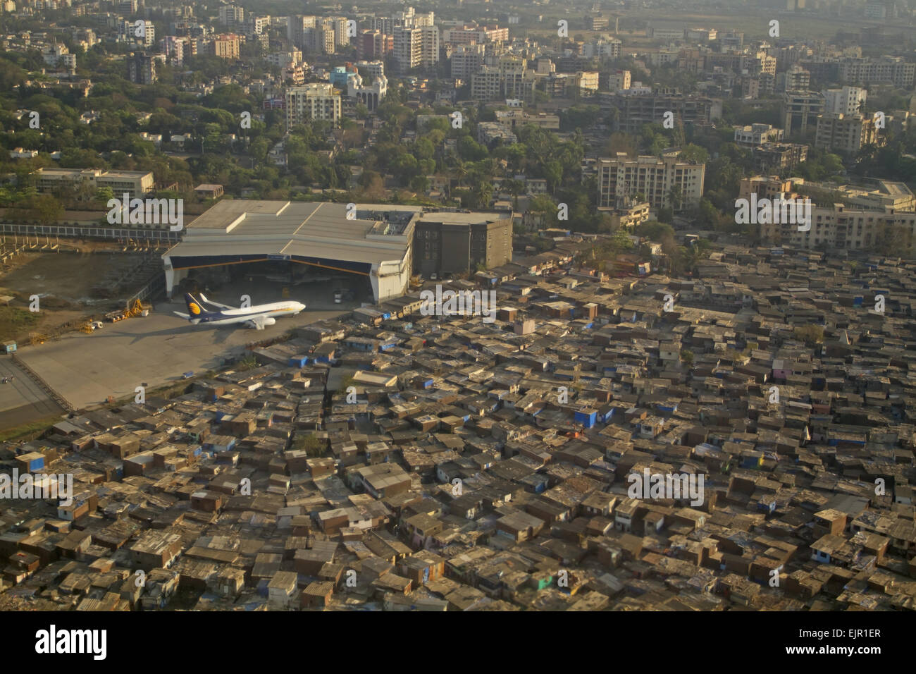 Aerial view slum dwellings hi-res stock photography and images - Alamy