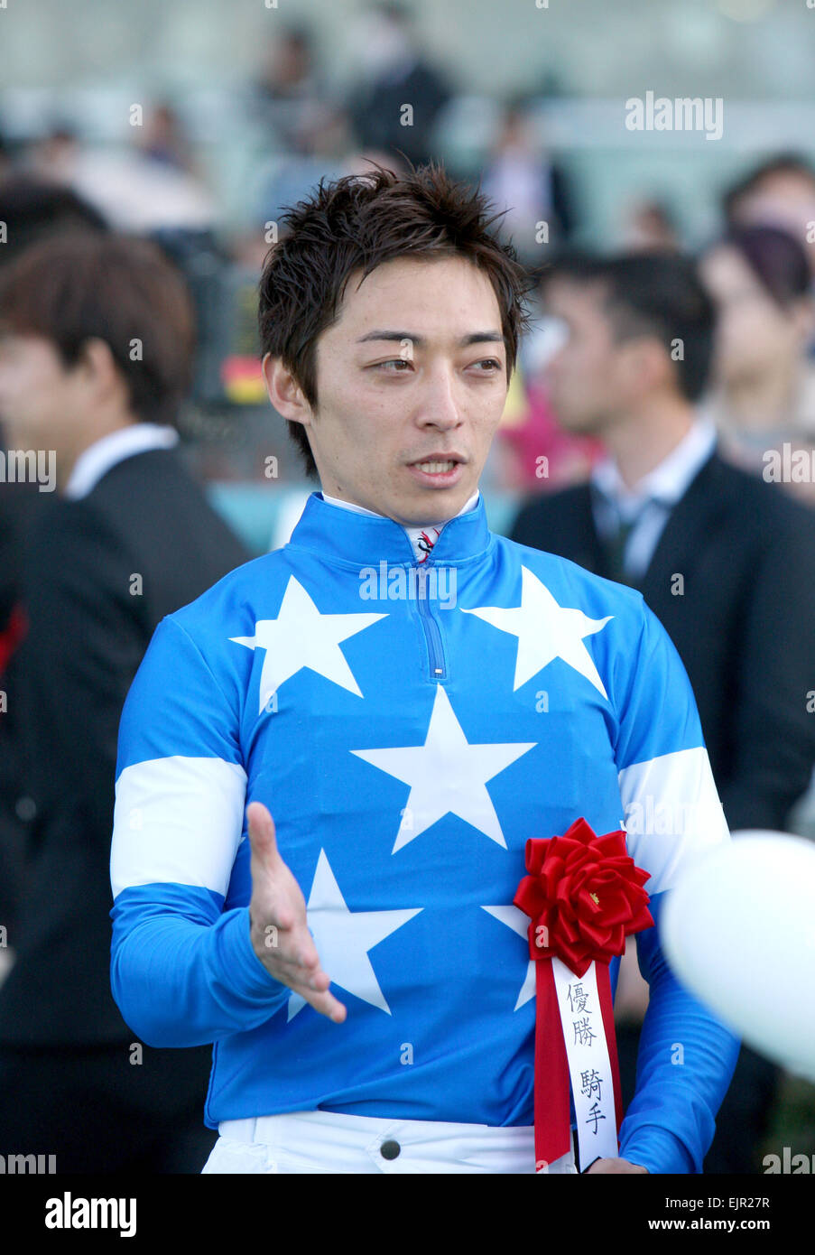Hyogo, Japan. 28th Mar, 2015. Yuga Kawada Horse Racing : Jockey Yuga ...