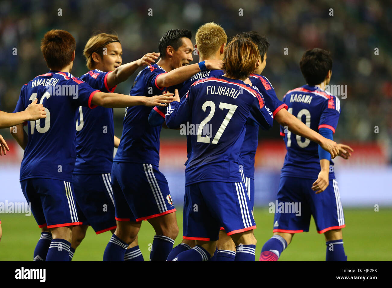Oita, Japan. 27th Mar, 2015. Japan team group (JPN) Football/Soccer ...