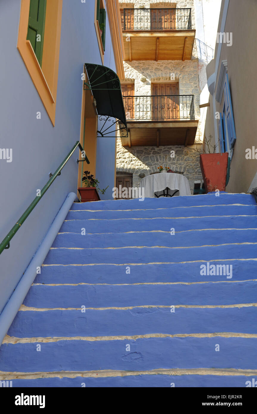 Greek steps hi-res stock photography and images - Alamy