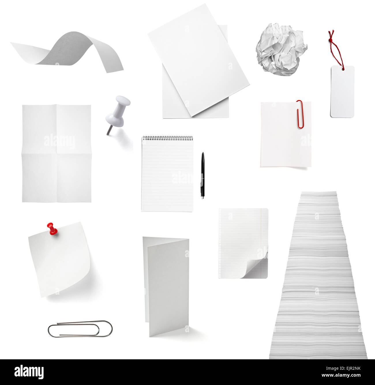 various note paper and book template Stock Photo - Alamy