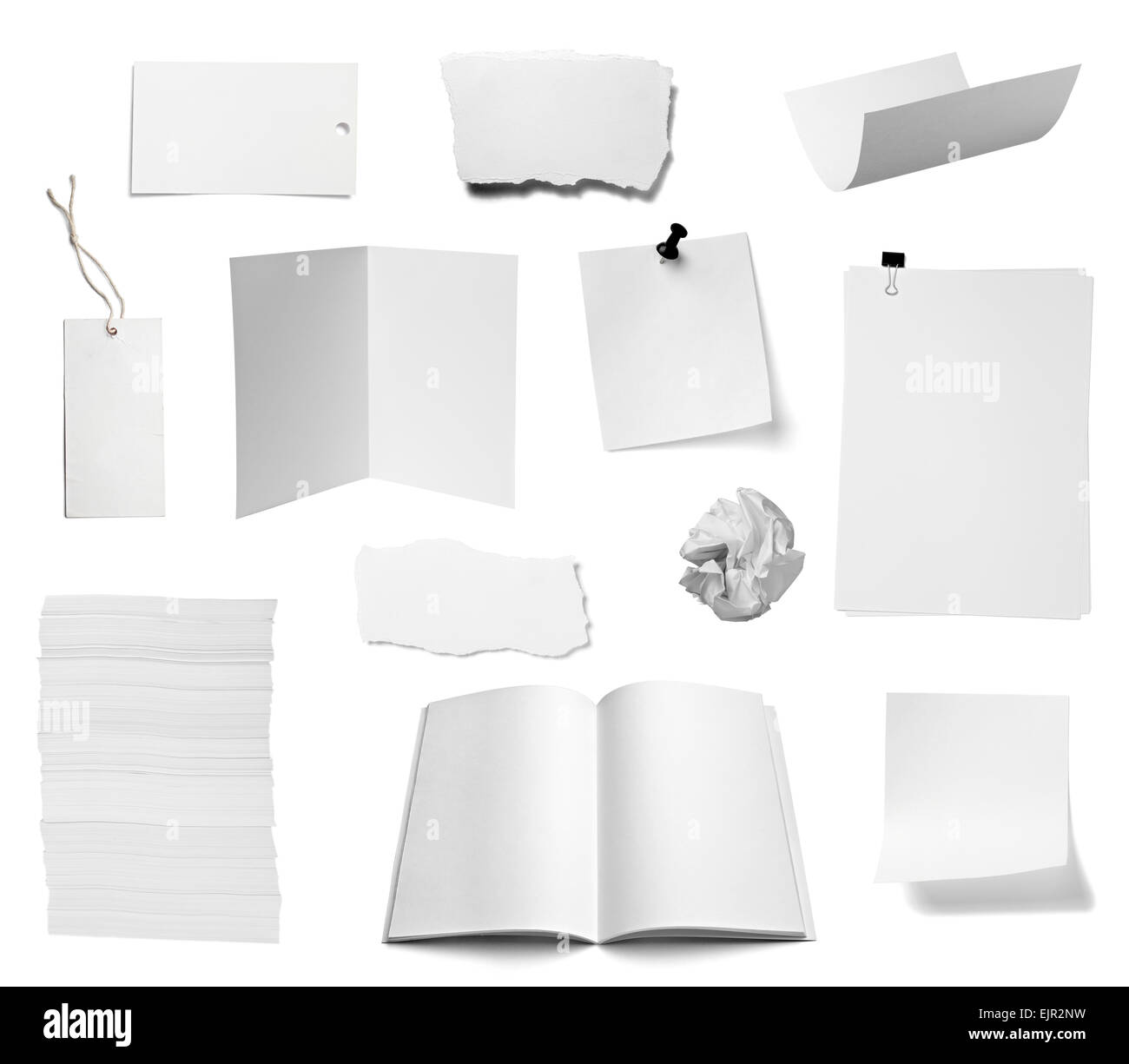 various note paper and book template Stock Photo - Alamy