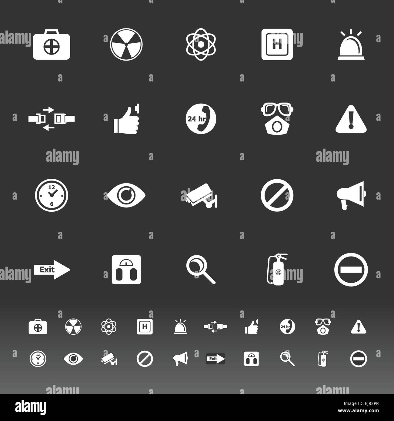 Medical icons on gray background hi-res stock photography and images ...