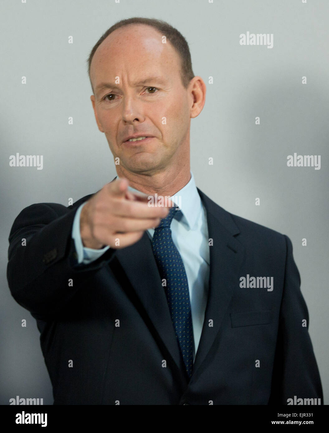 Berlin, Germany. 31st Mar, 2015. Thomas Rabe, the CEO of Bertelsmann ...