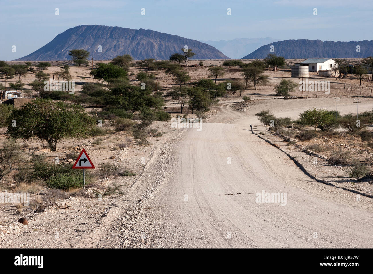 Gravel dirt road at Uis, Namibia Stock Photo - Alamy