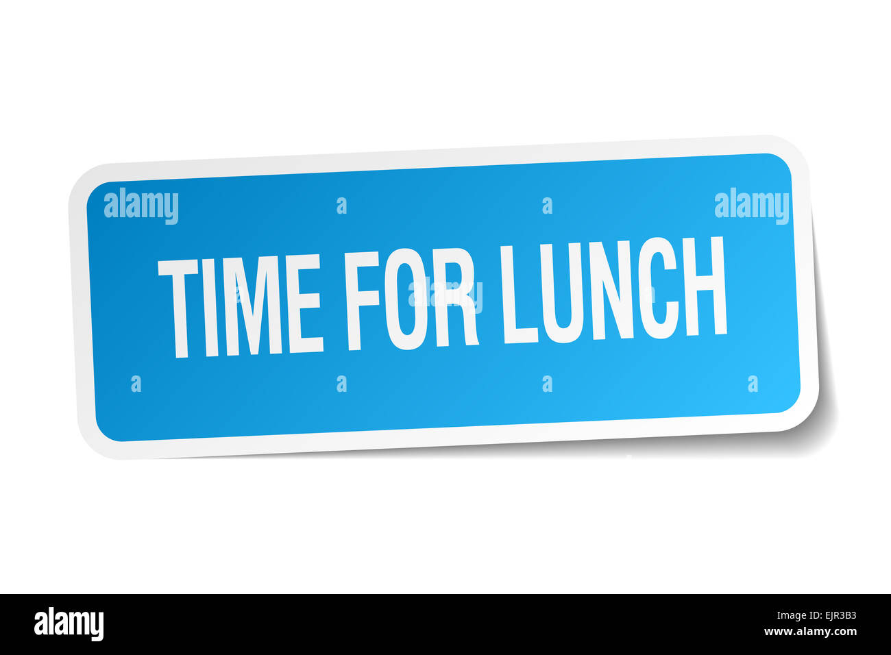 Time lunch sticker sign hi-res stock photography and images - Alamy