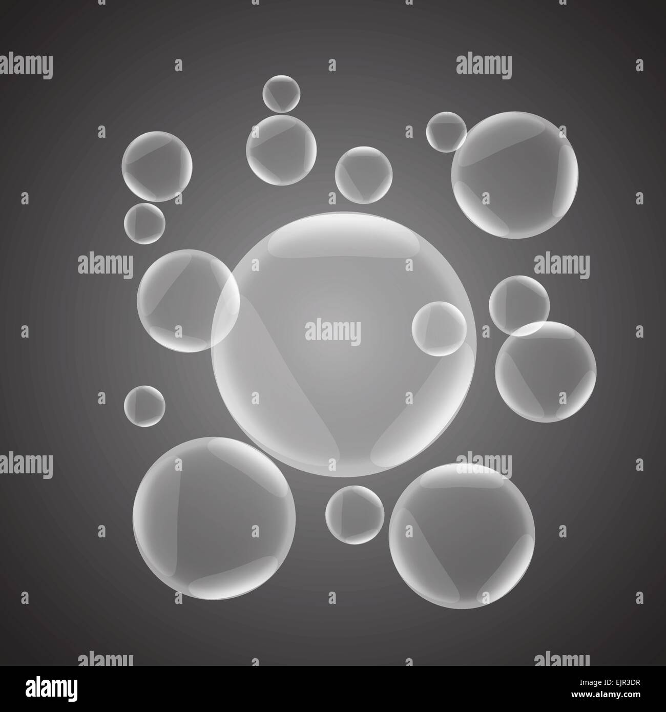 Abstract background with gray glossy bubble, stock vector Stock Vector ...