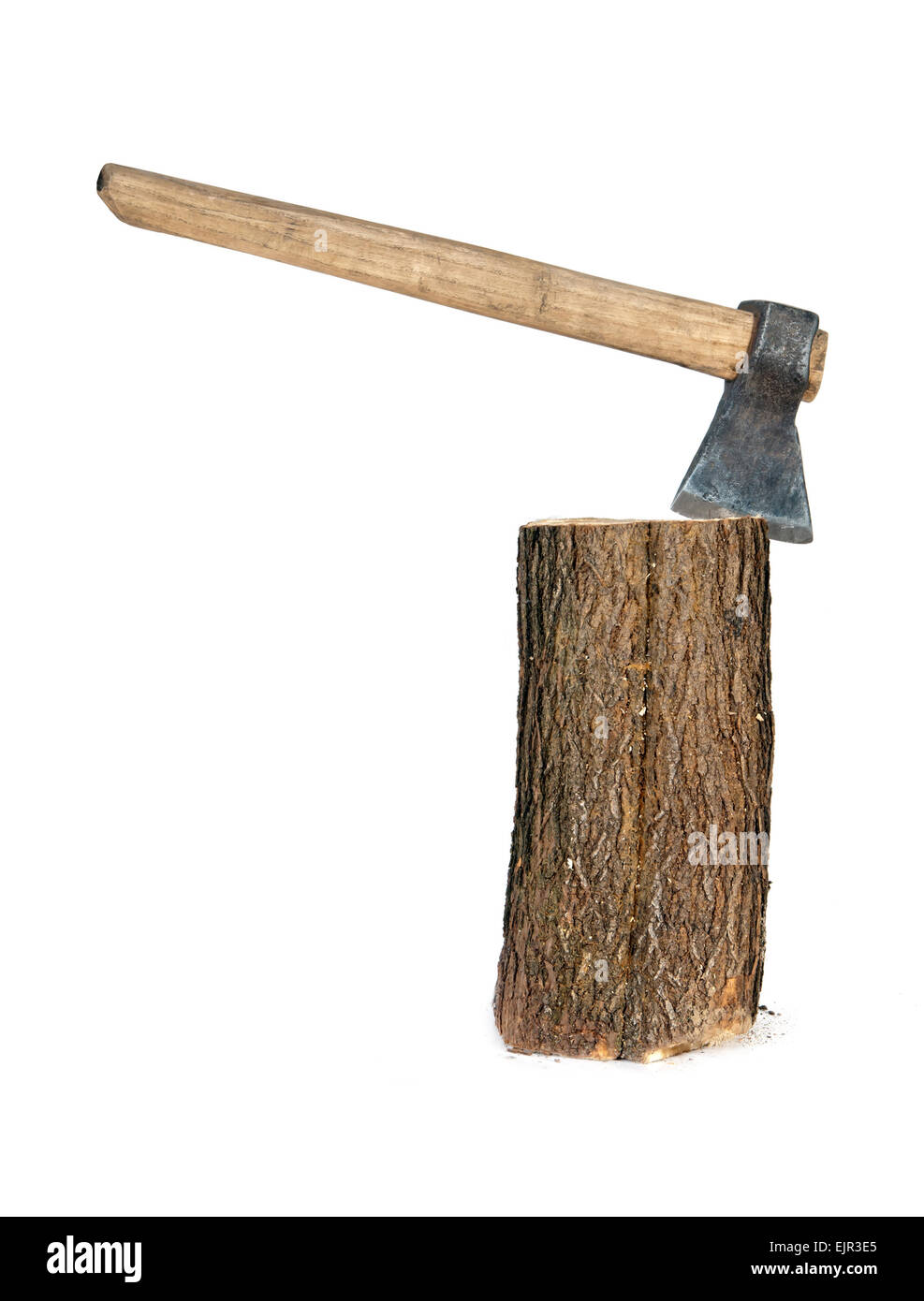 Axe on log hi-res stock photography and images - Alamy