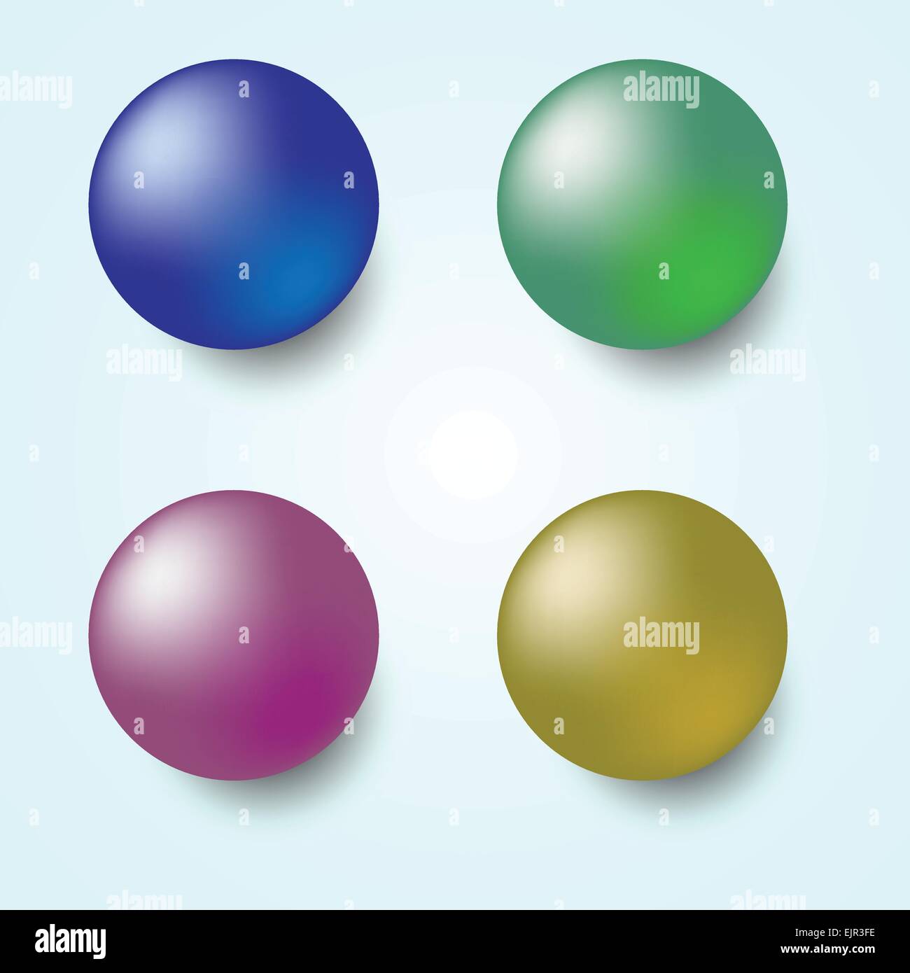 Colorful 3D sphere isolated on white background, stock vector Stock ...