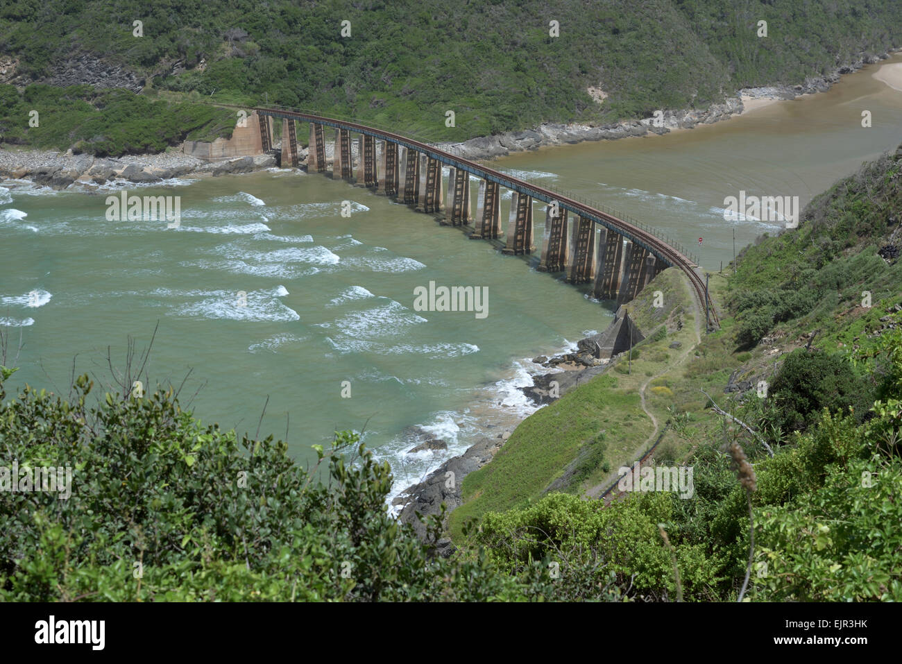 railway bridge over Kaaimans River, South Africa Stock Photo - Alamy