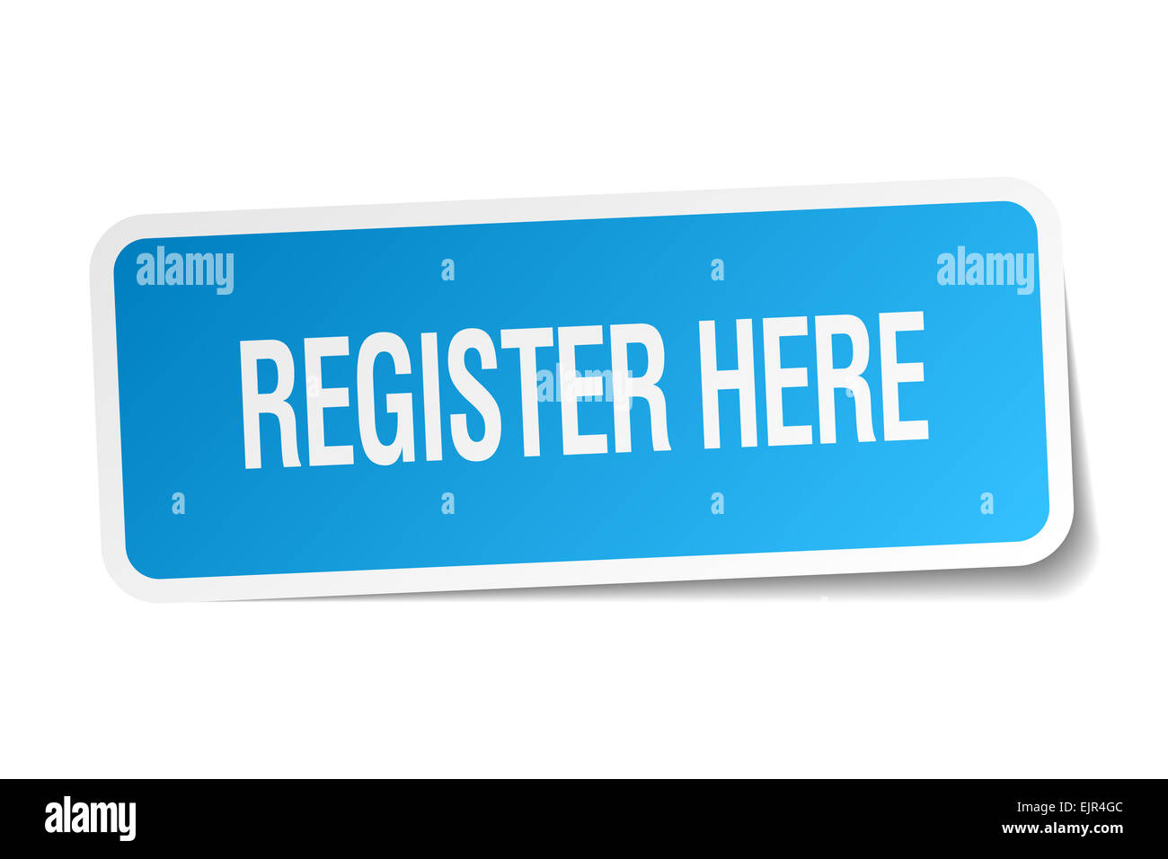 Register blue 3d square hi-res stock photography and images - Alamy