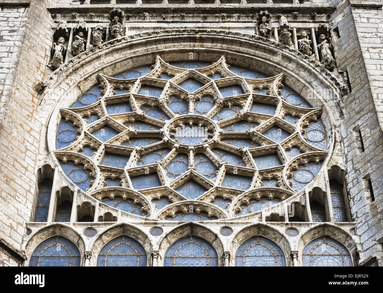 rose window of Chartres cathedral, France Stock Photo - Alamy