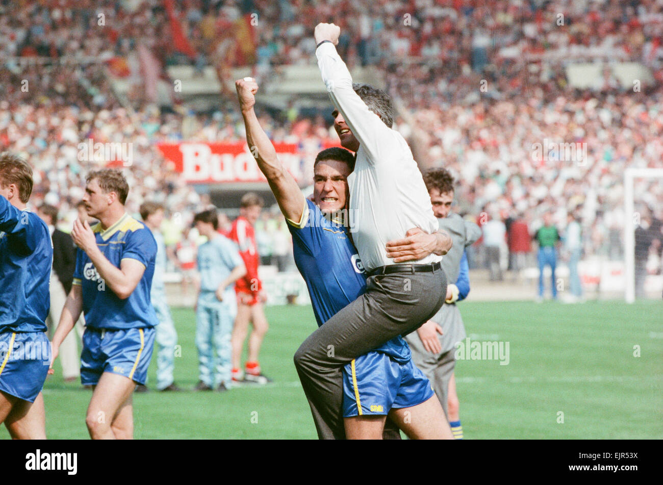 Wimbledon v Liverpool FA Cup Final 1988 at Wembley Stadium, London ...
