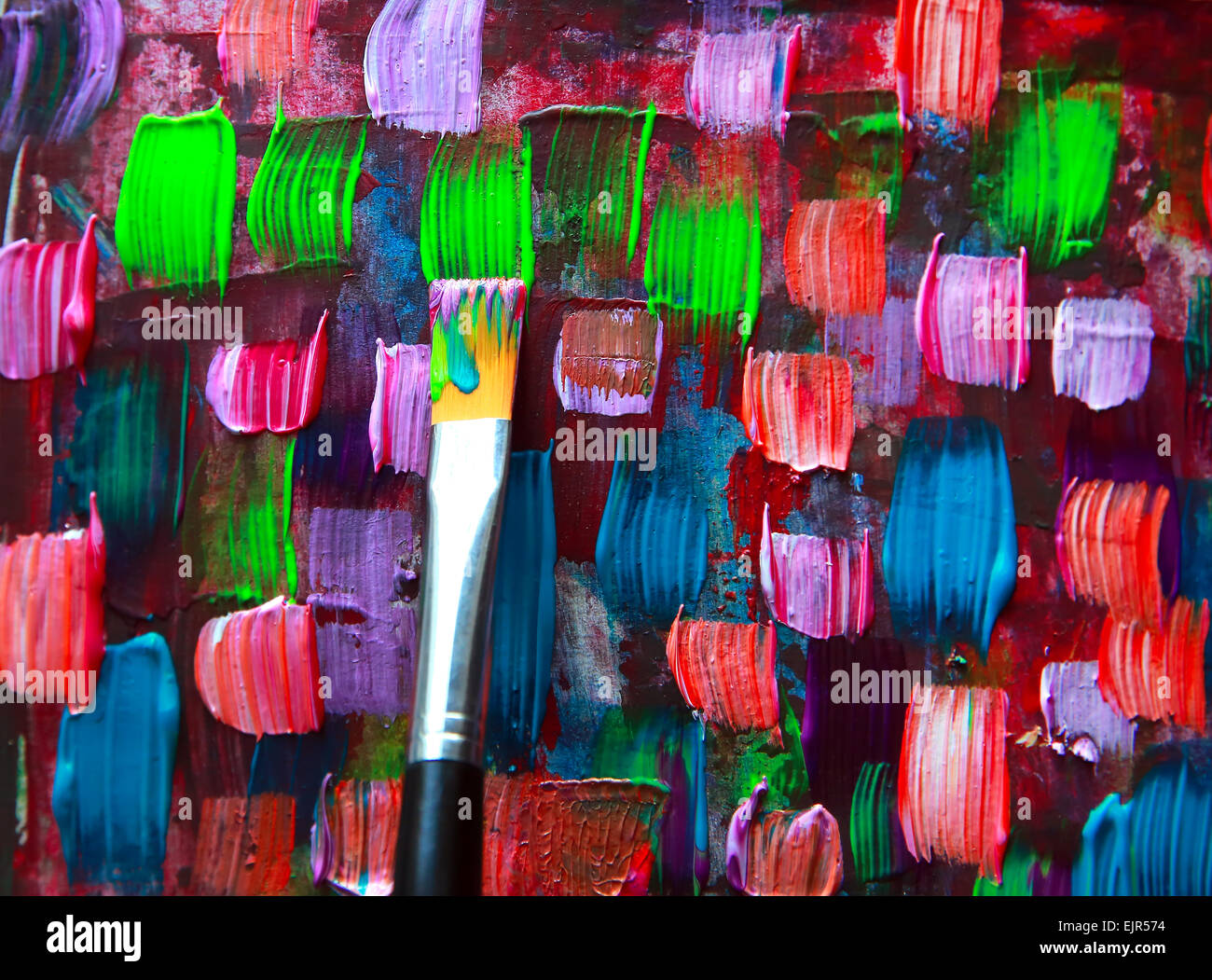 Painter mixing brush colors hi-res stock photography and images - Alamy