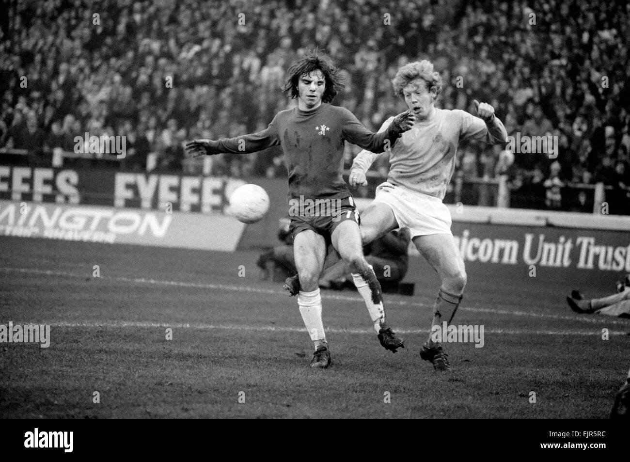 Chelsea v. Huddersfield. Chelsea's new boy Tony Potrac is kicked from ...