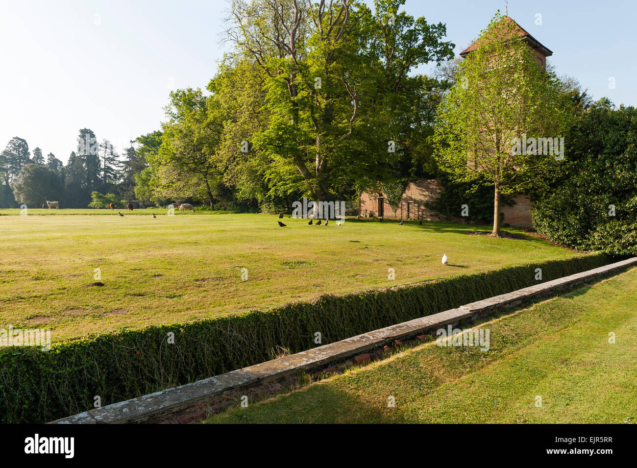 Garden ha ha wall hi-res stock photography and images - Alamy