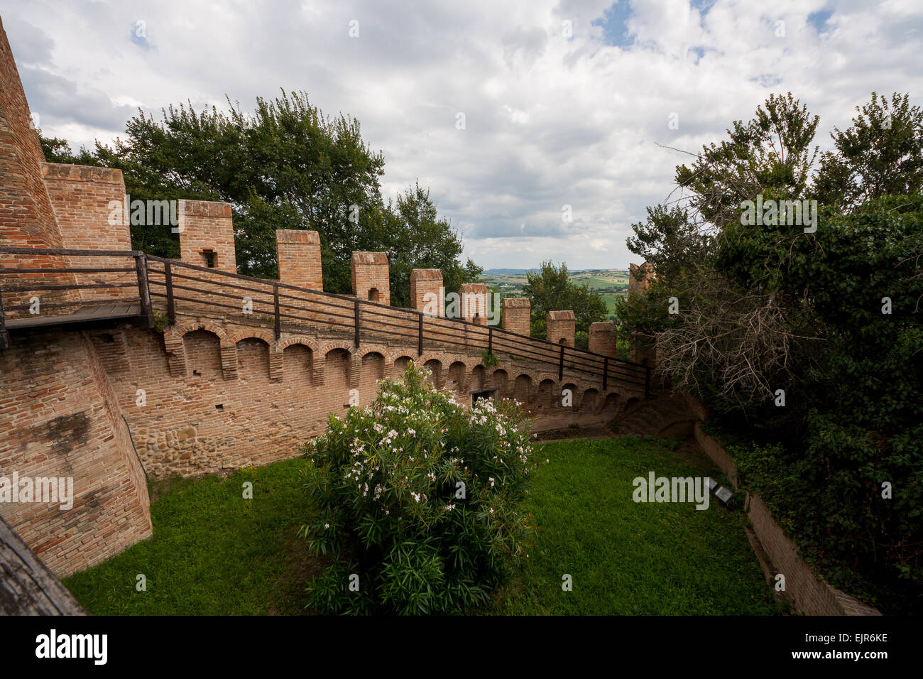 Castle of Gradara, Gradara, Pesaro e Urbino, Marche, Italy Stock Photo ...