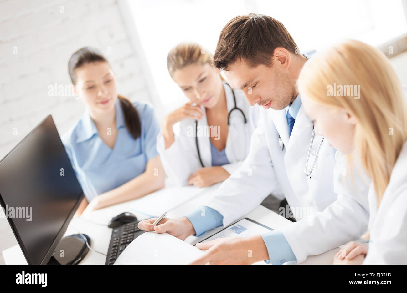 team or group of doctors working Stock Photo - Alamy