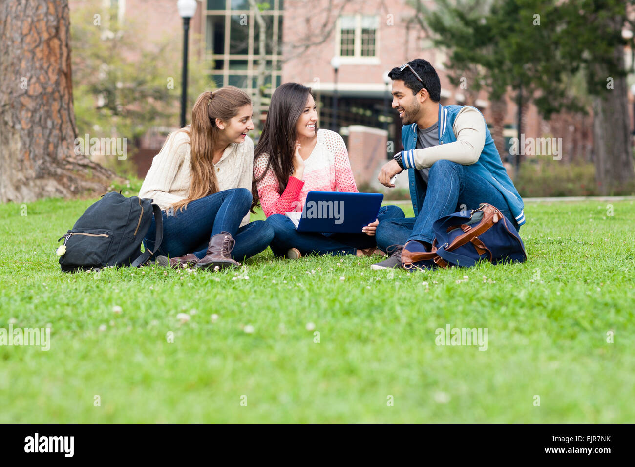 Happy indian using laptop hi-res stock photography and images - Alamy