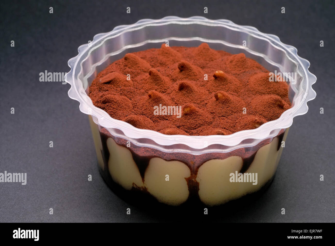Chocolate and vanilla cream cup Stock Photo - Alamy