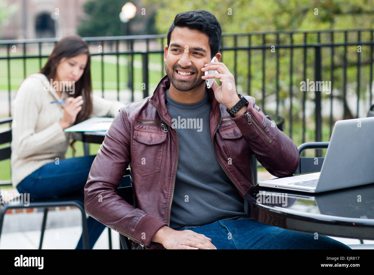 Indian man talking hi-res stock photography and images - Alamy