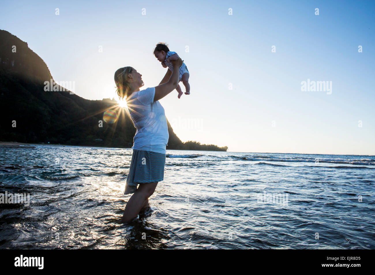 Baby girl ocean hi-res stock photography and images - Alamy