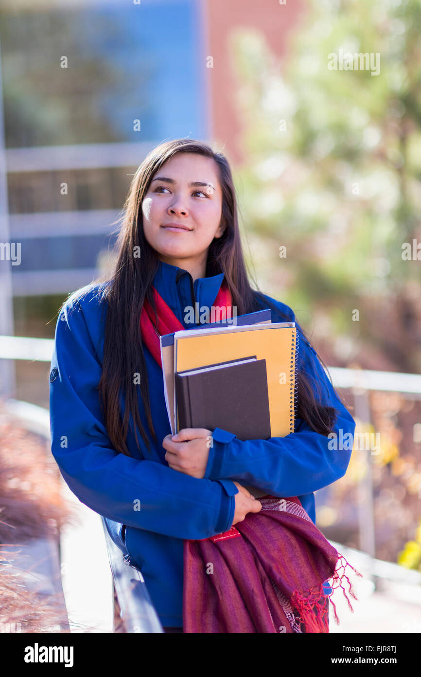 Indian college student holding books hi-res stock photography and ...
