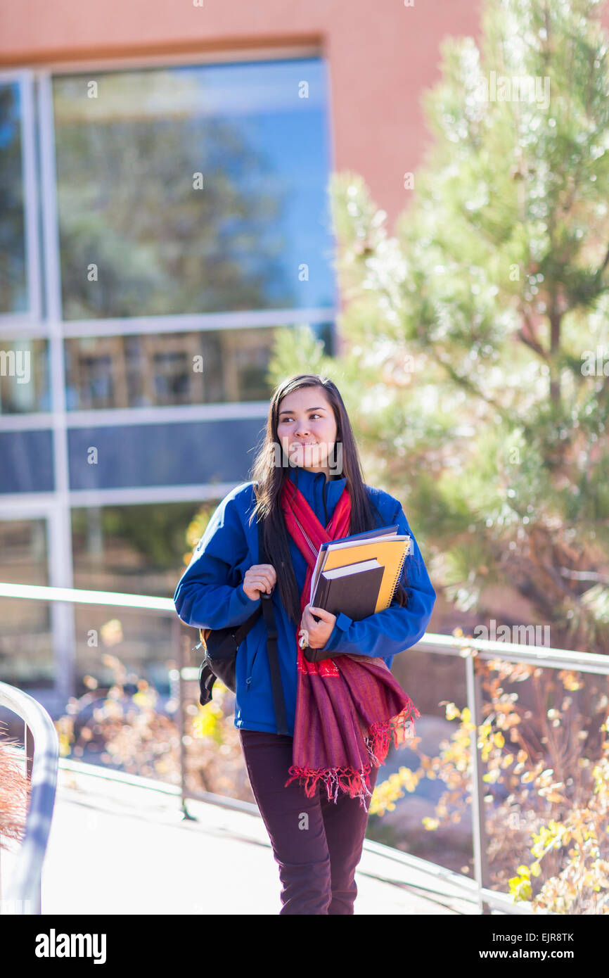 Female college student standing campus hi-res stock photography and ...