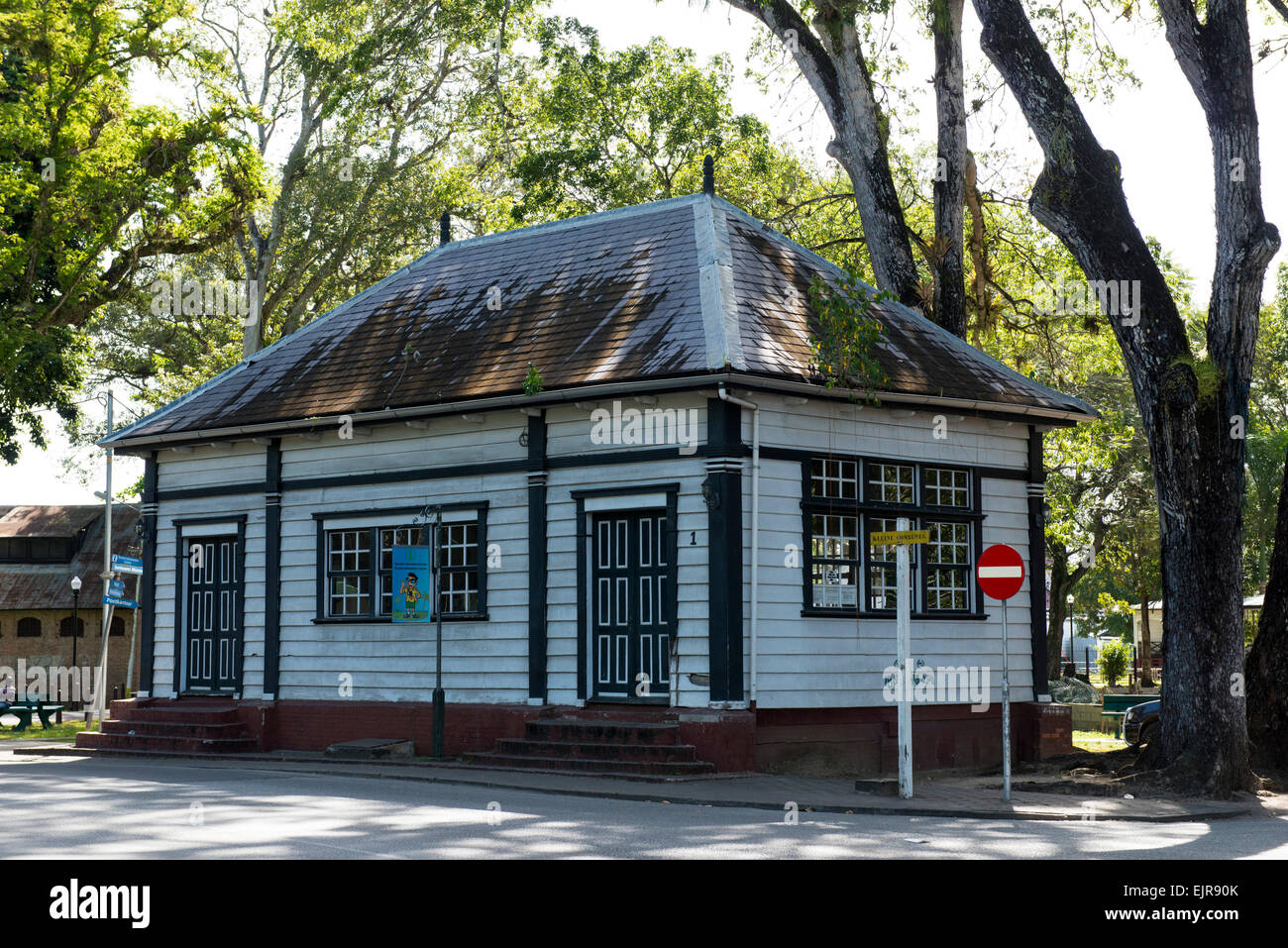 Tourism Information Centre, historical building, Paramaribo, Suriname ...